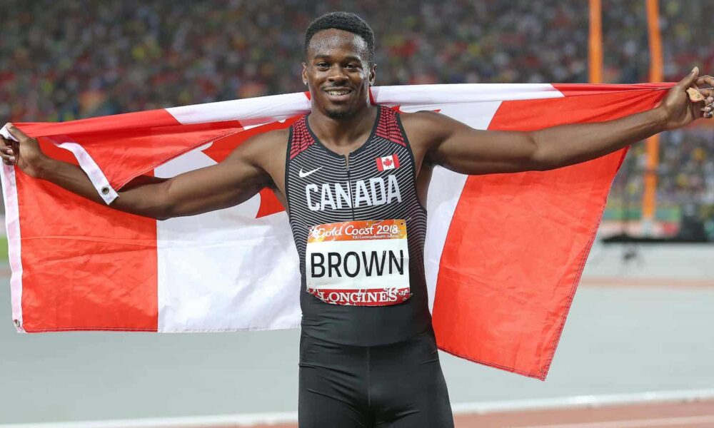 Canadian Olympic Sprinter Aaron Brown Talks Diamond League 100m Win - SportsWave Broadcasting
